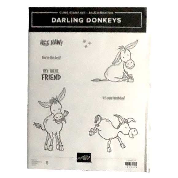 Stampin' Up! | Office | Stampin Up Darling Donkeys 8 Piece Rubber Stamp ...